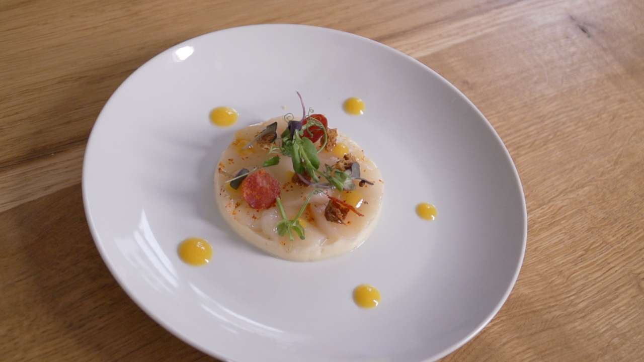 Carpaccio de Saint-Jacques chez David Vigo - Canal Alpha